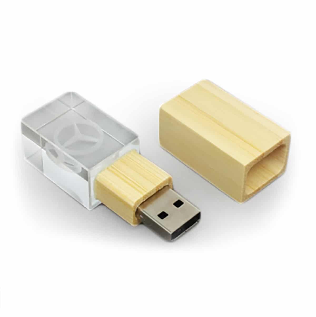 Crystal USB-Stick mit Ihrer Werbe-Einlaserung | Juerg Siegrist AG