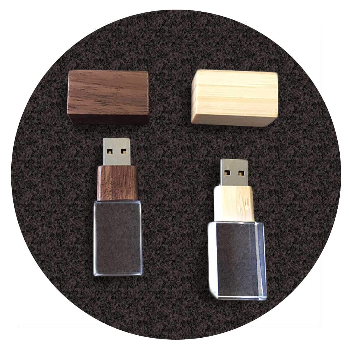 Crystal USB-Stick mit Ihrer Werbe-Einlaserung | Juerg Siegrist AG