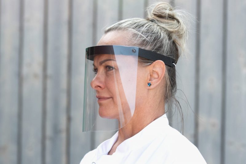 Gesichtsschutz-Visier mit Ihrem Logo bedruckt | Juerg Siegrist AG