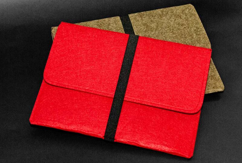 Laptoptasche Filz mit Logo | Juerg Siegrist AG Werbeartikel